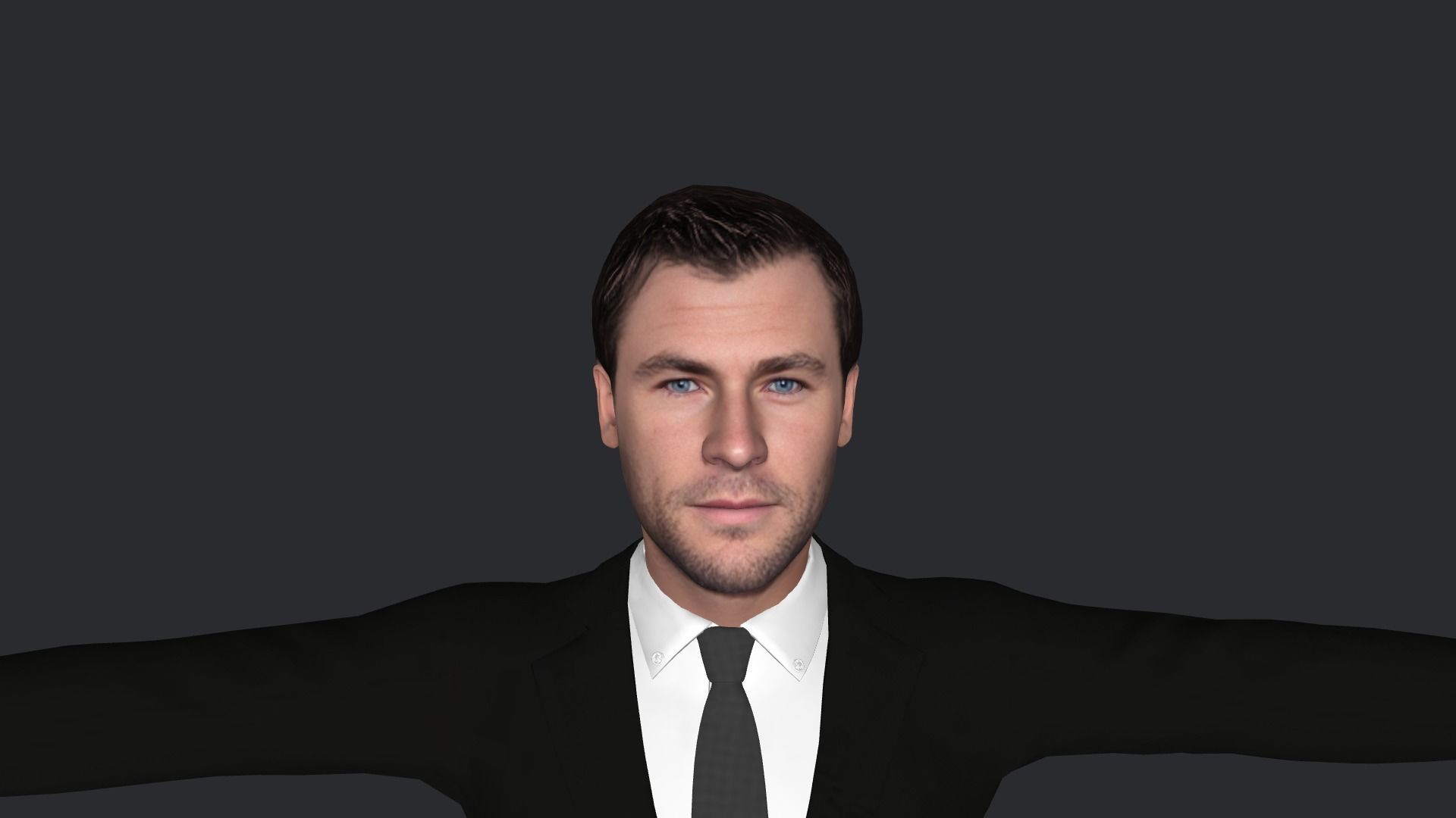 Chris Hemsworth Hyper Realistic Full Body Rigged Character 3D model ...
