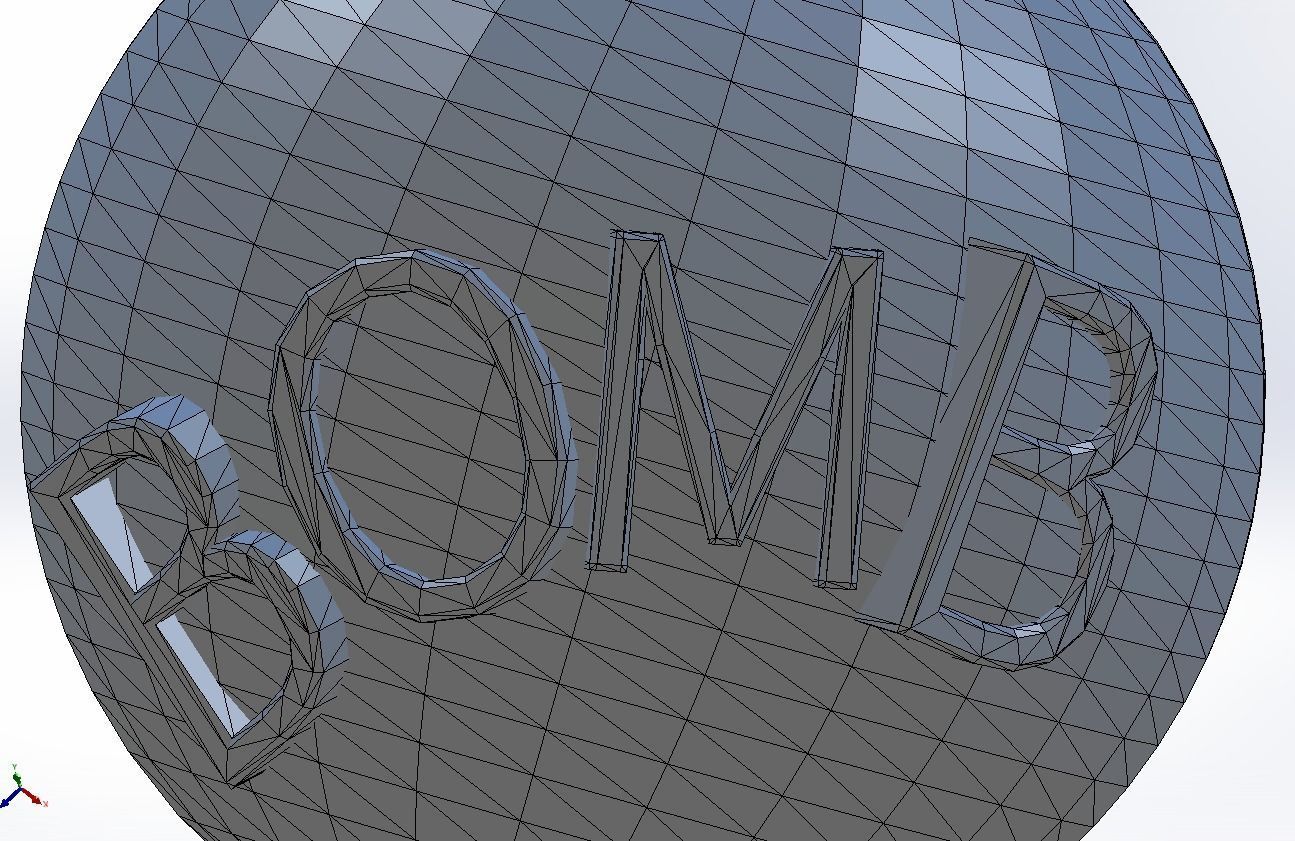 Bomb MK1 VR Design 3D model 3D printable | CGTrader
