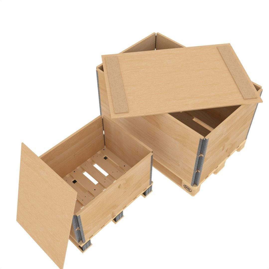 Pallet extension for EUR and DHP 3D model | CGTrader