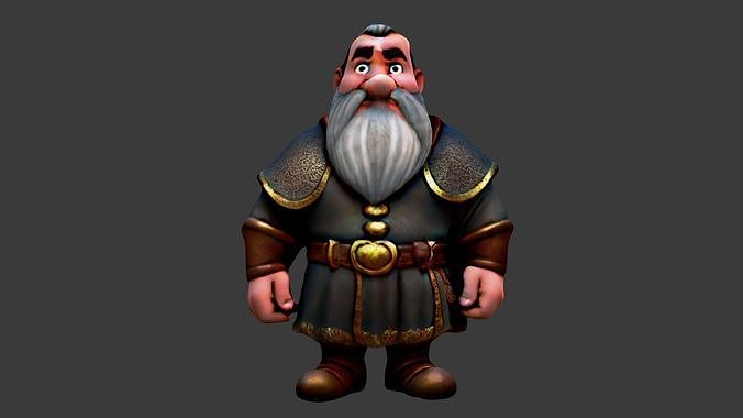3D model Dwarf VR / AR / low-poly | CGTrader
