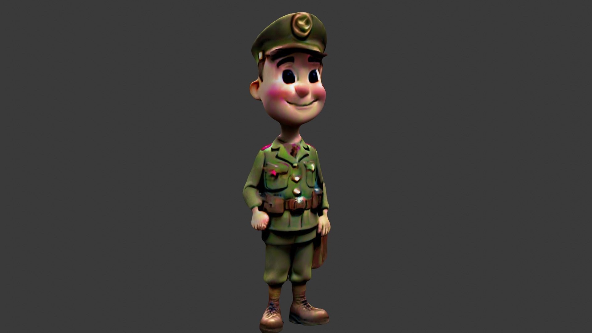 3D model Postman Soldier VR / AR / low-poly | CGTrader