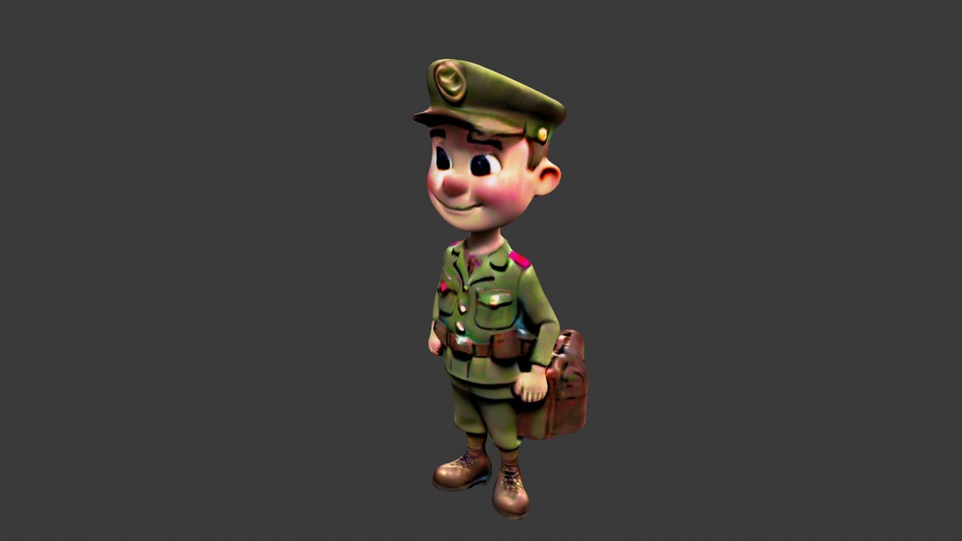 3D model Postman Soldier VR / AR / low-poly | CGTrader