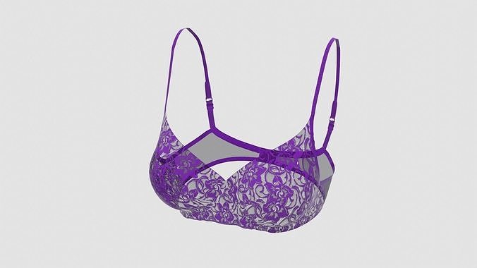 Wired Lace Bra 3D model | CGTrader