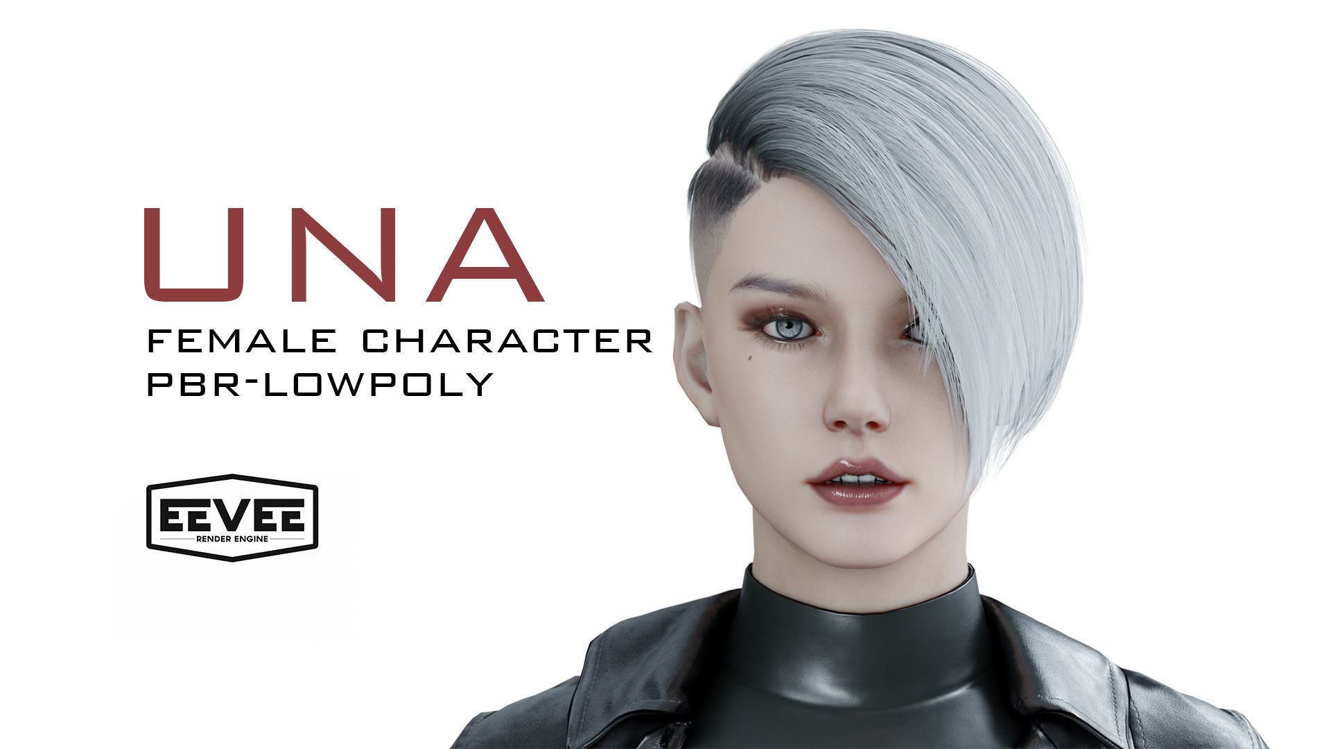 3D model Una - Realistic Female Character VR / AR / low-poly | CGTrader