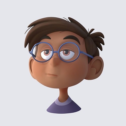 3D model Indifferent Boy stylized VR / AR / low-poly | CGTrader