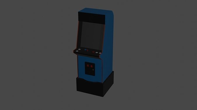 Retro Arcade Machine free 3D model | CGTrader