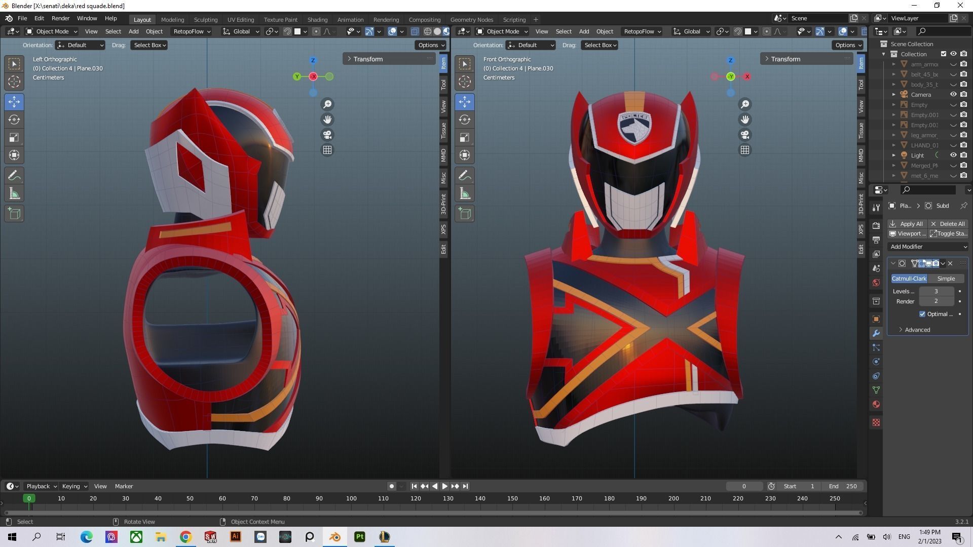 Deka Red Master 3D model 3D printable | CGTrader