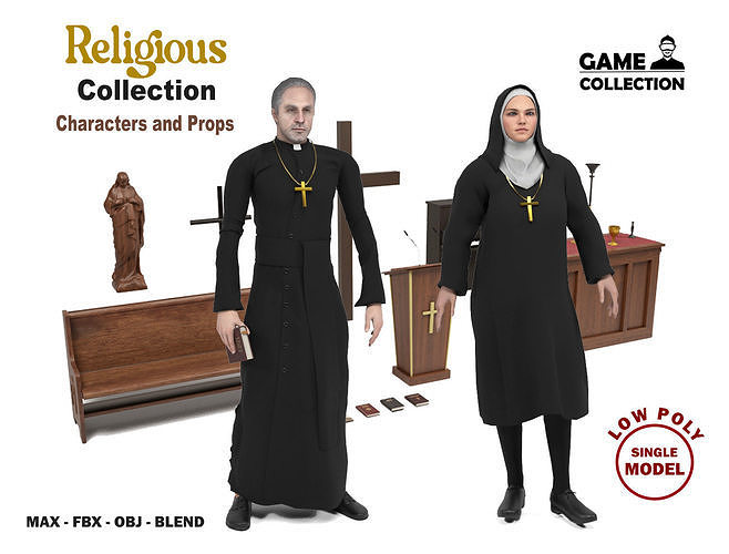 3D model Religious collection VR / AR / low-poly | CGTrader