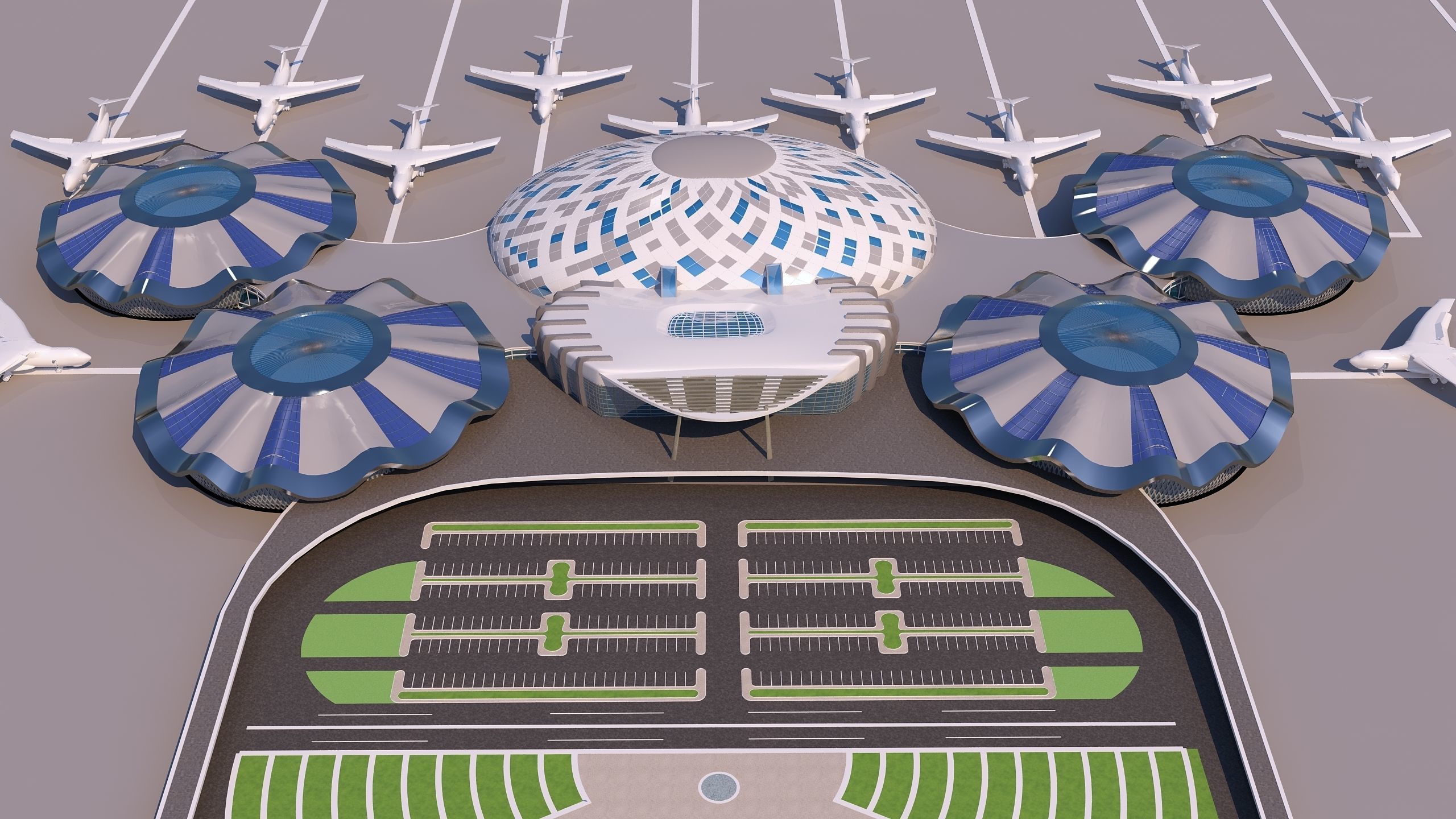 0193 - Airport Building 3D model | CGTrader