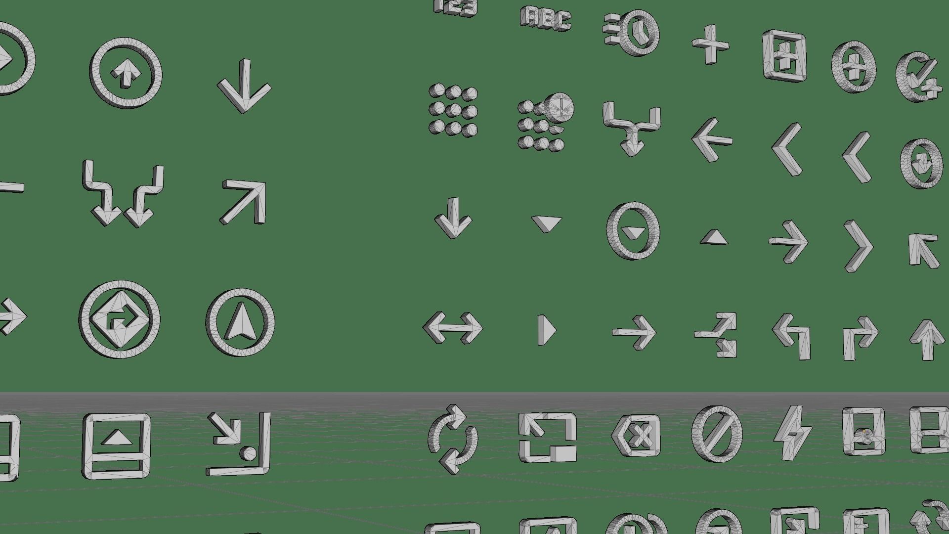 3D model UI Icon Pack VR / AR / low-poly | CGTrader