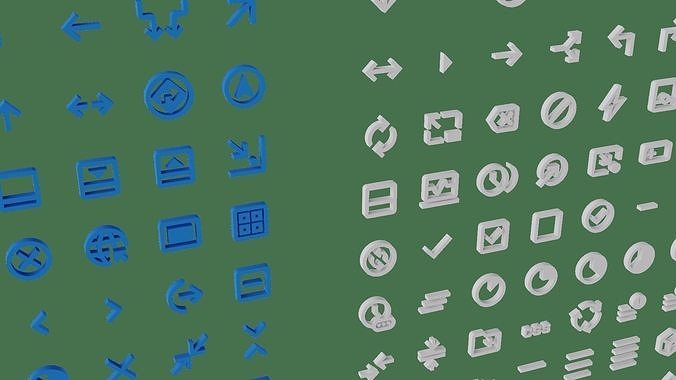 3D model UI Icon Pack VR / AR / low-poly | CGTrader