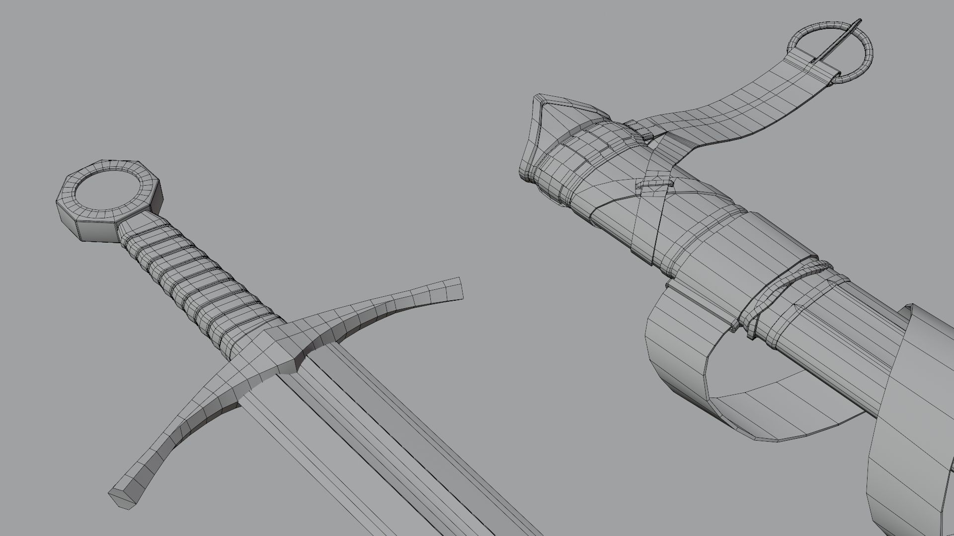 Templar Knight Sword 3D model | CGTrader