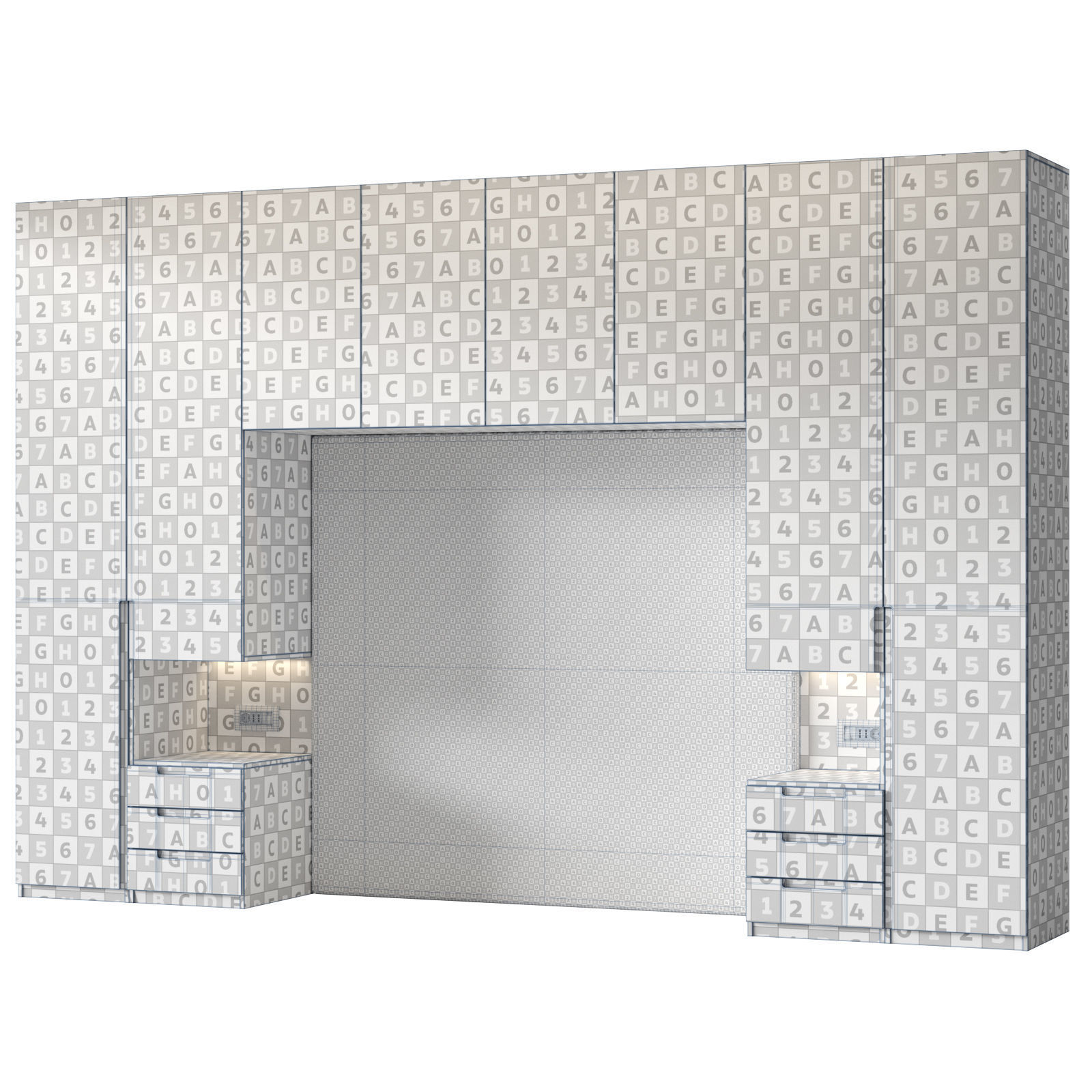 3D model Headboard wall Inkerman VR / AR / low-poly | CGTrader