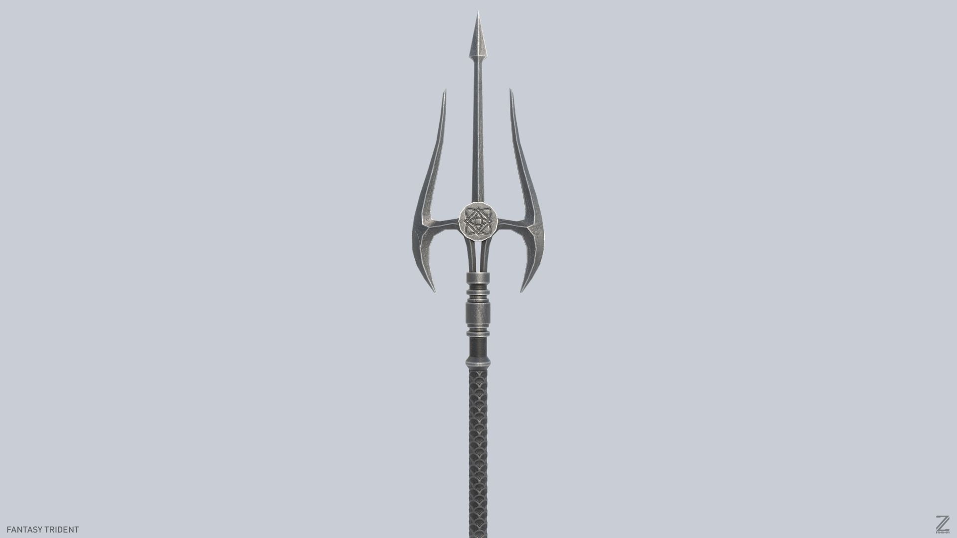 3D model Fantasy trident VR / AR / low-poly | CGTrader