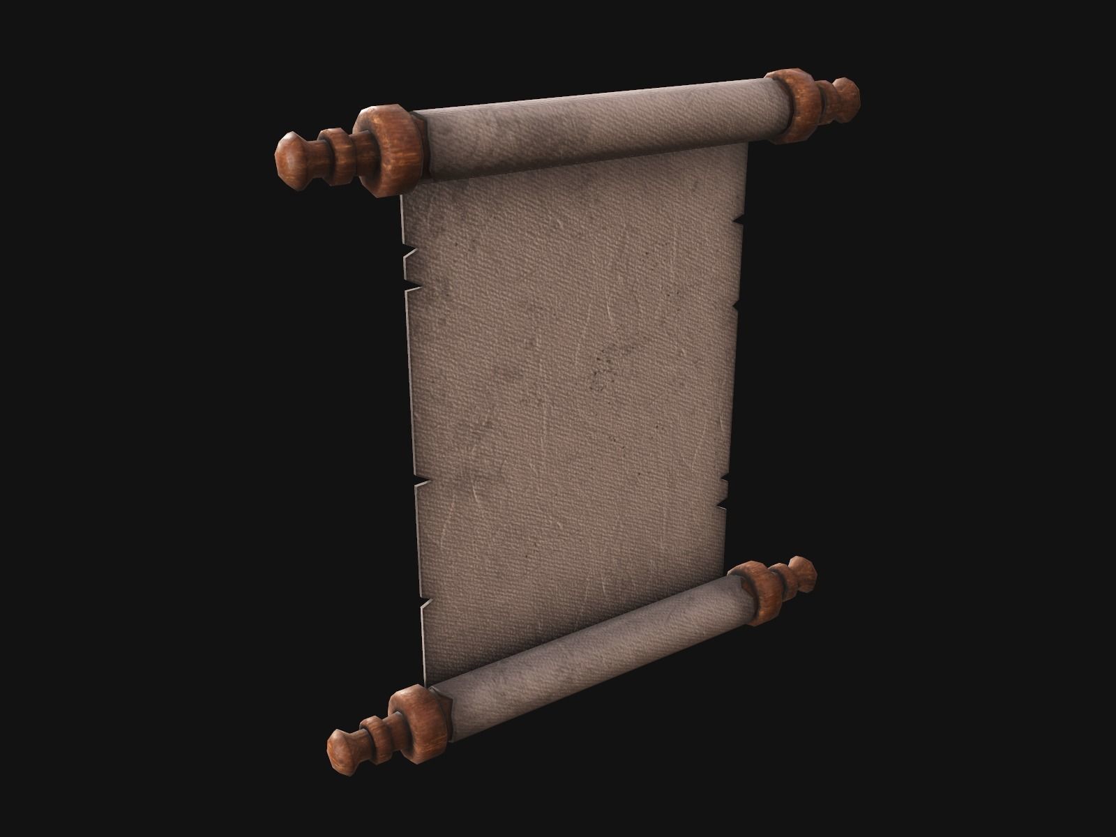 3D model Old Paper Scroll 3D model VR / AR / low-poly | CGTrader