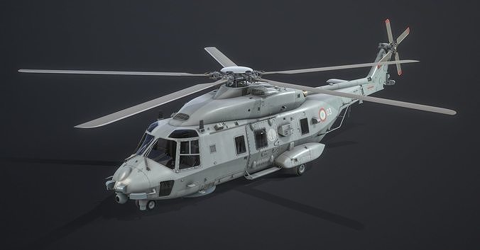 NH-90 Marina 3D model animated rigged | CGTrader