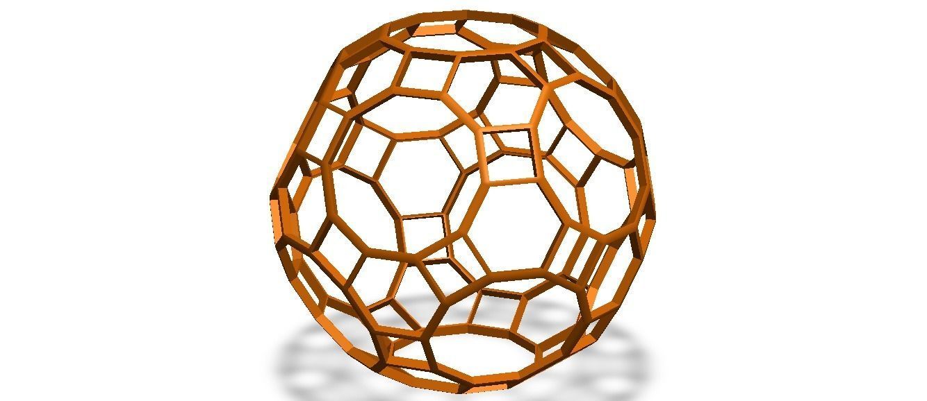 Wireframe Shape Great Rhombicosidodecahedron 3D model 3D printable ...