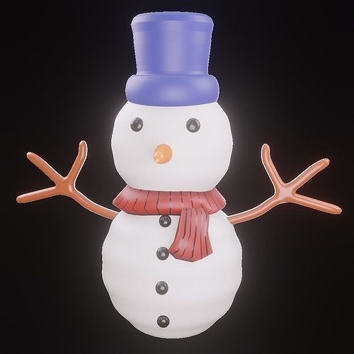 Snow Man 3D model | CGTrader
