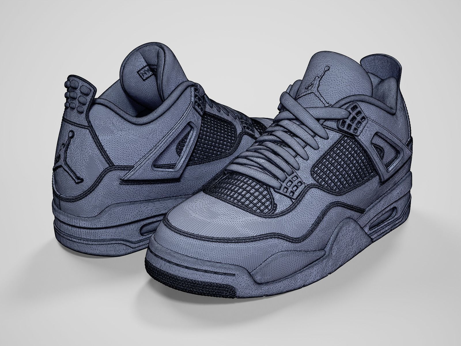 Air Jordan4-retro sneaker-3d printable 3D model 3D printable | CGTrader