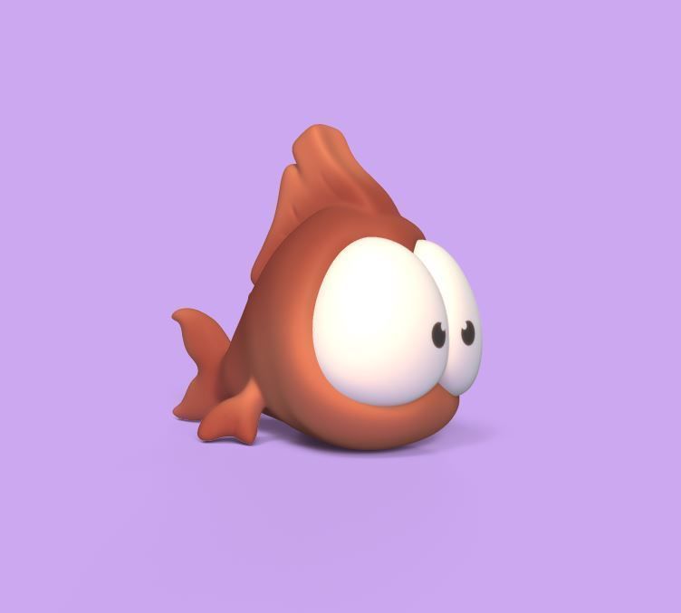 Fish Big Eyes 3D model 3D printable | CGTrader