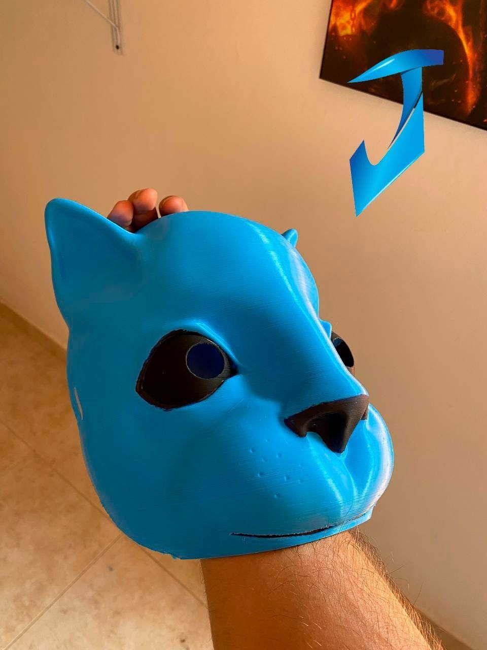 SMURFCAT MASK 3D model 3D printable | CGTrader