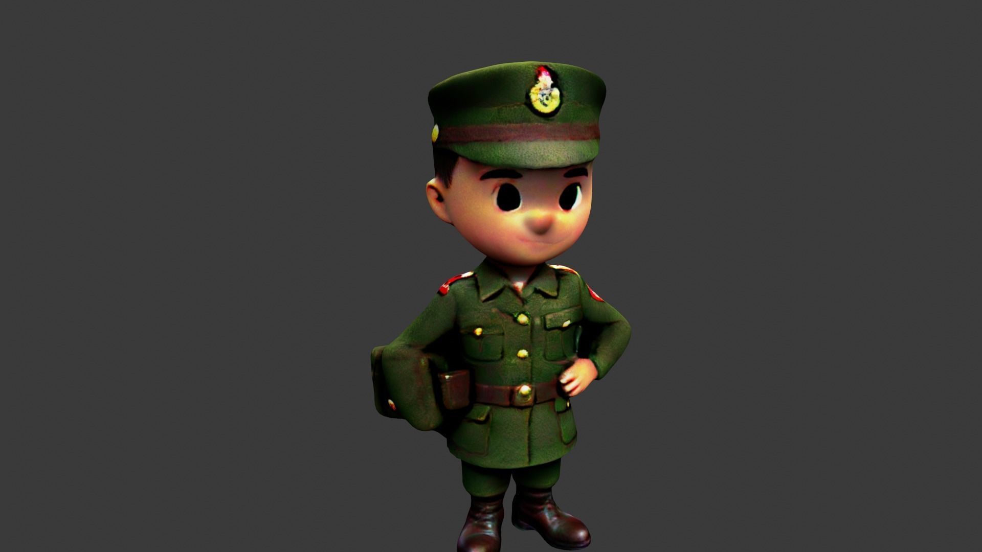 3D model World War II Soldier VR / AR / low-poly | CGTrader