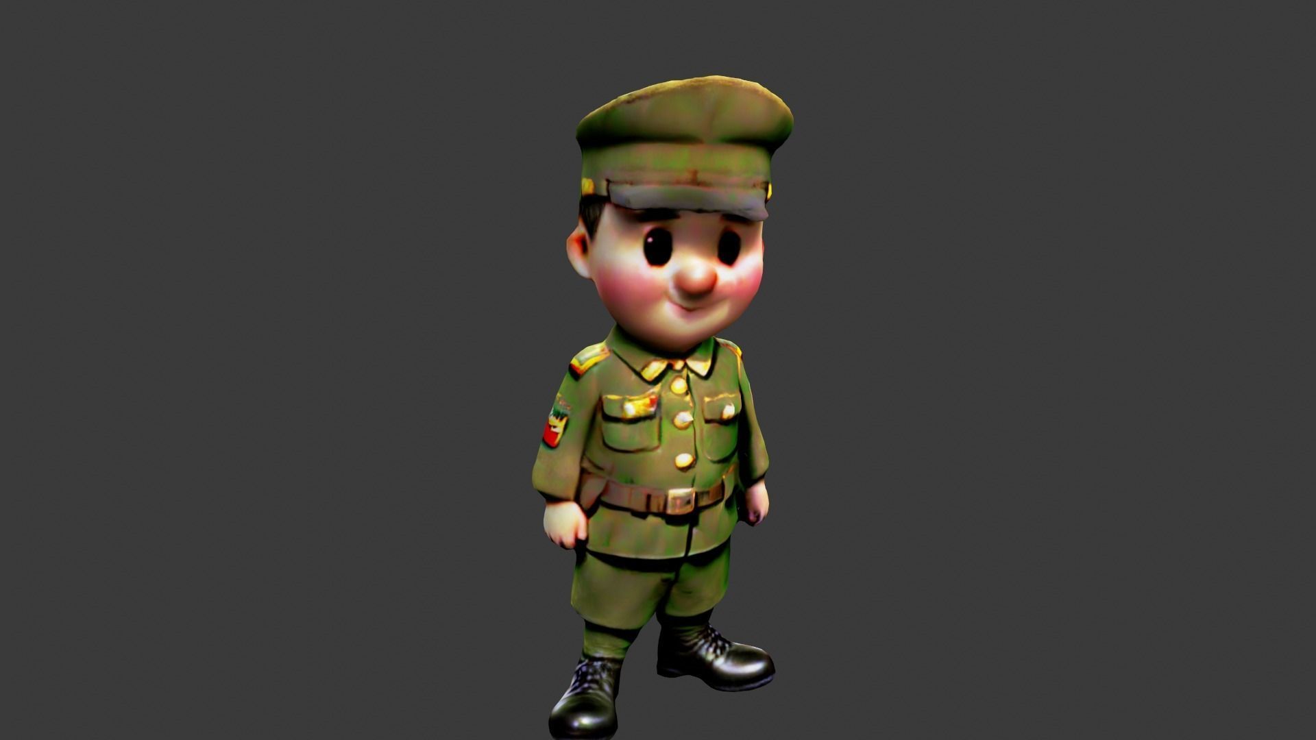 3D model World War II Soldier VR / AR / low-poly | CGTrader