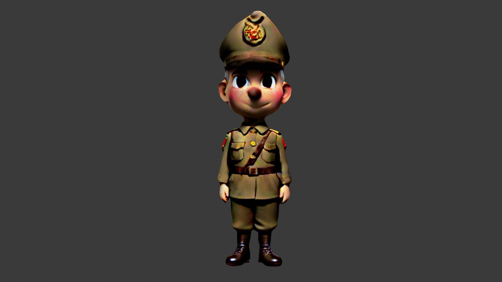 3D model World War II Commander Soldier VR / AR / low-poly | CGTrader