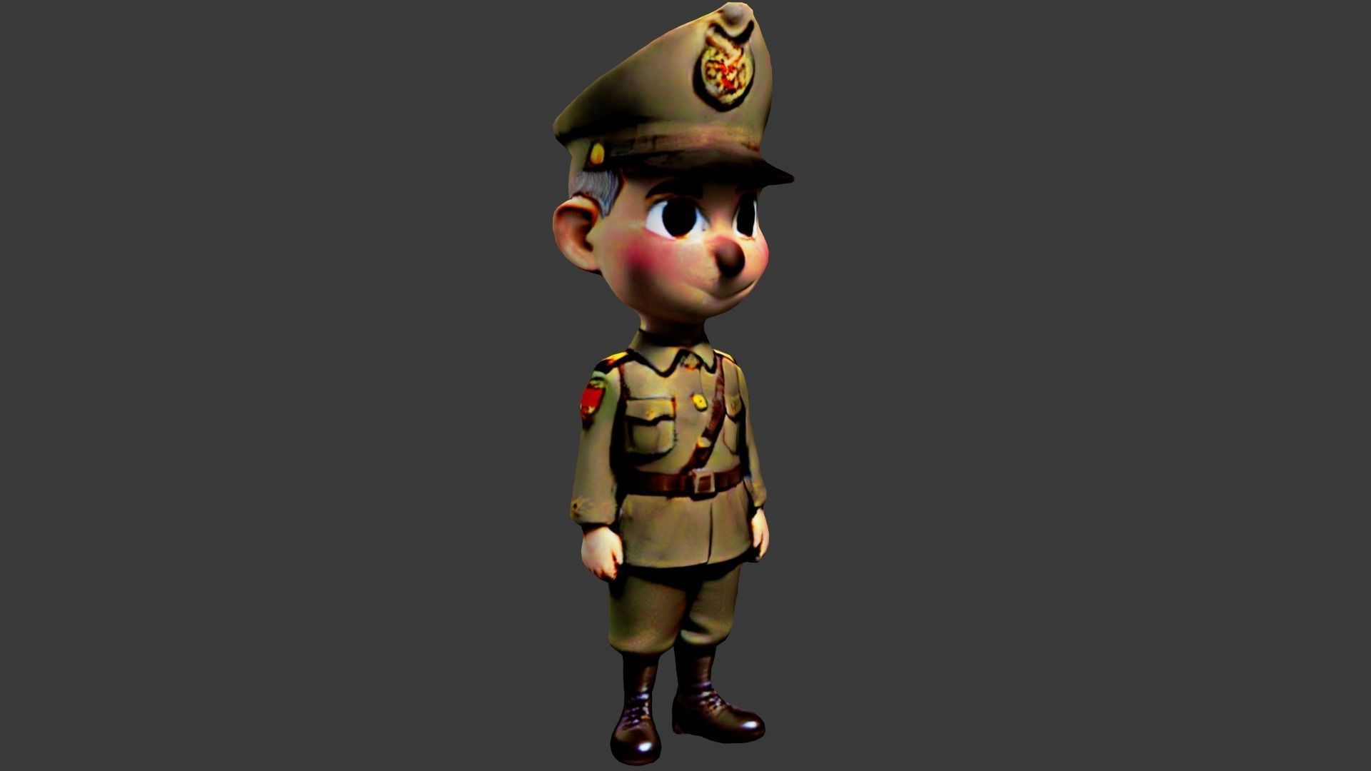 3D model World War II Commander Soldier VR / AR / low-poly | CGTrader