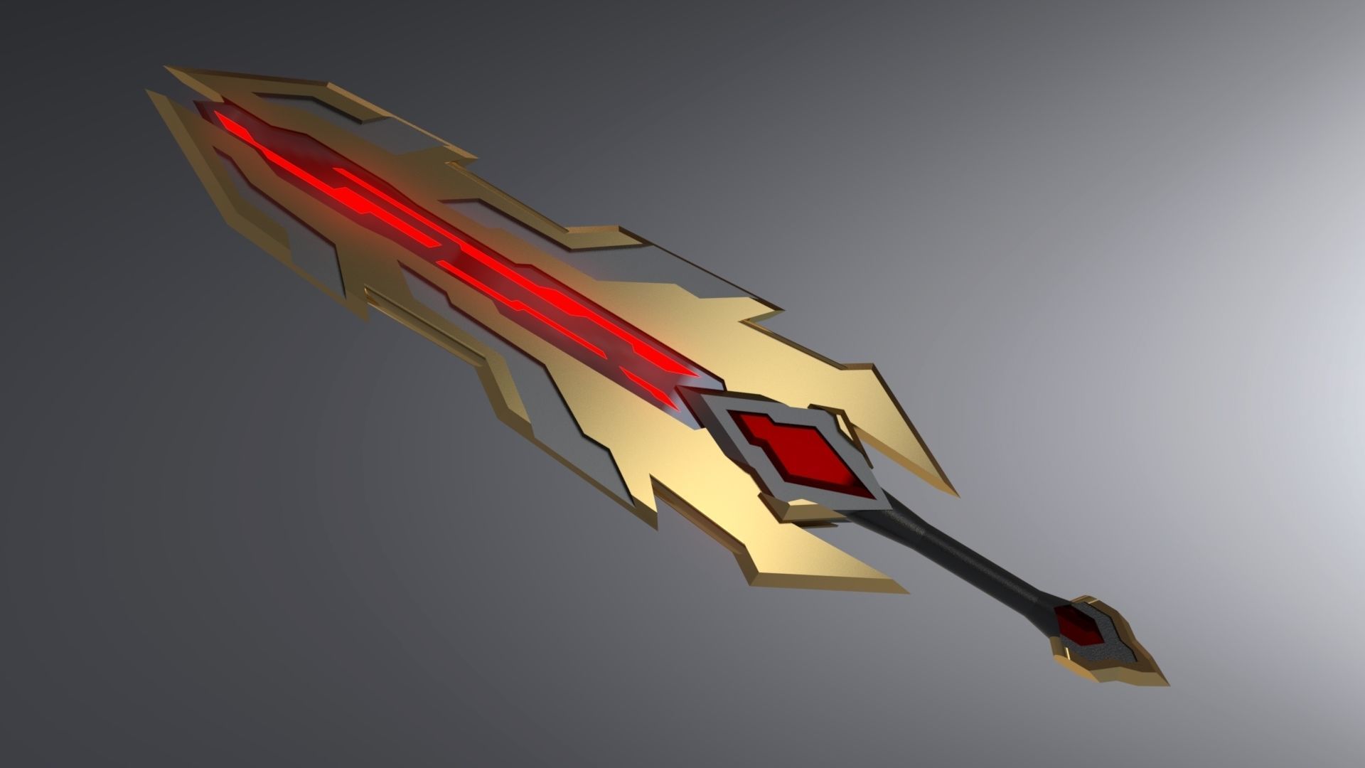Dragon slayer great sword 3D model | CGTrader
