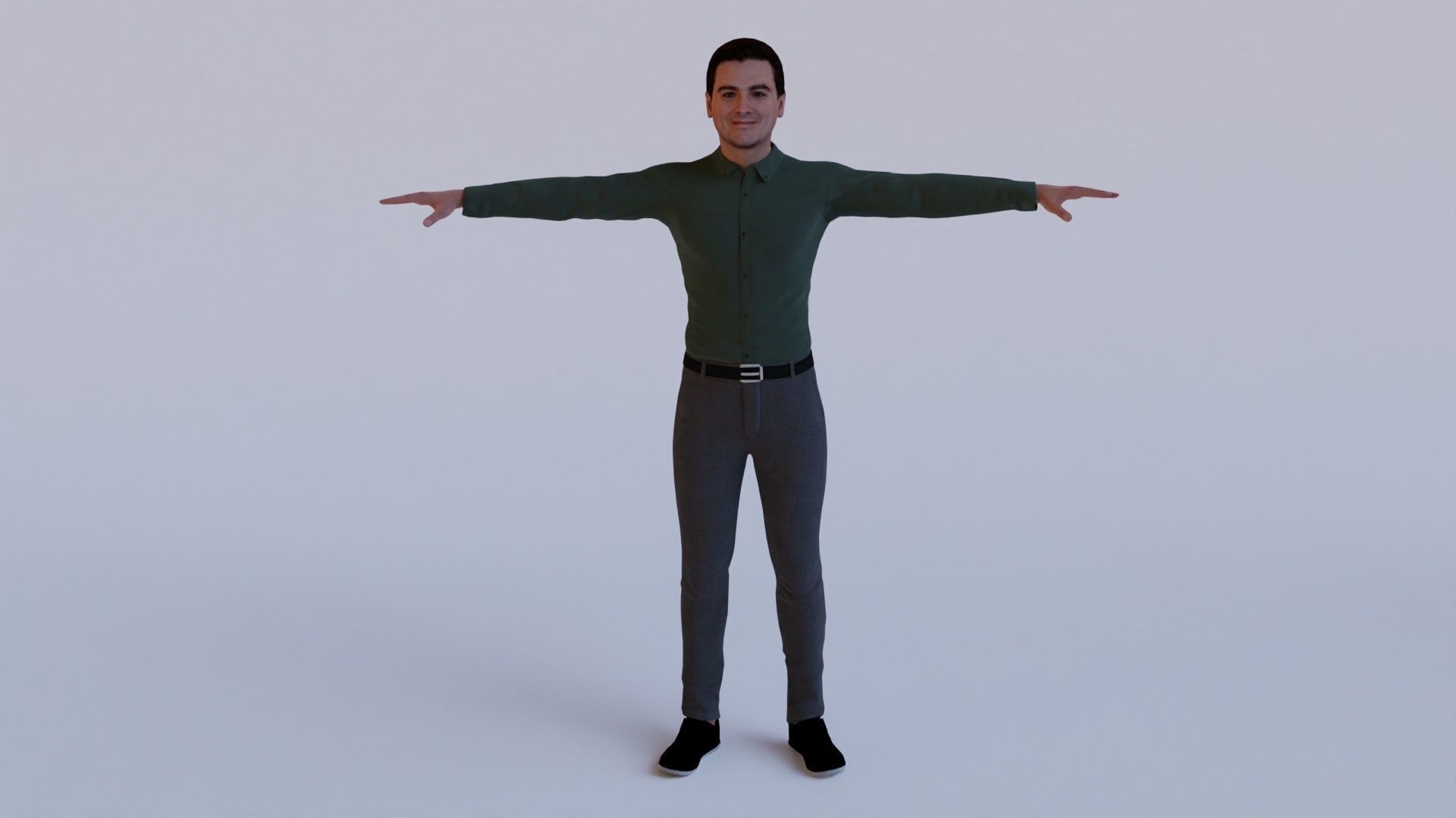 3D model Collection 7 rigged humans textured VR / AR / low-poly | CGTrader