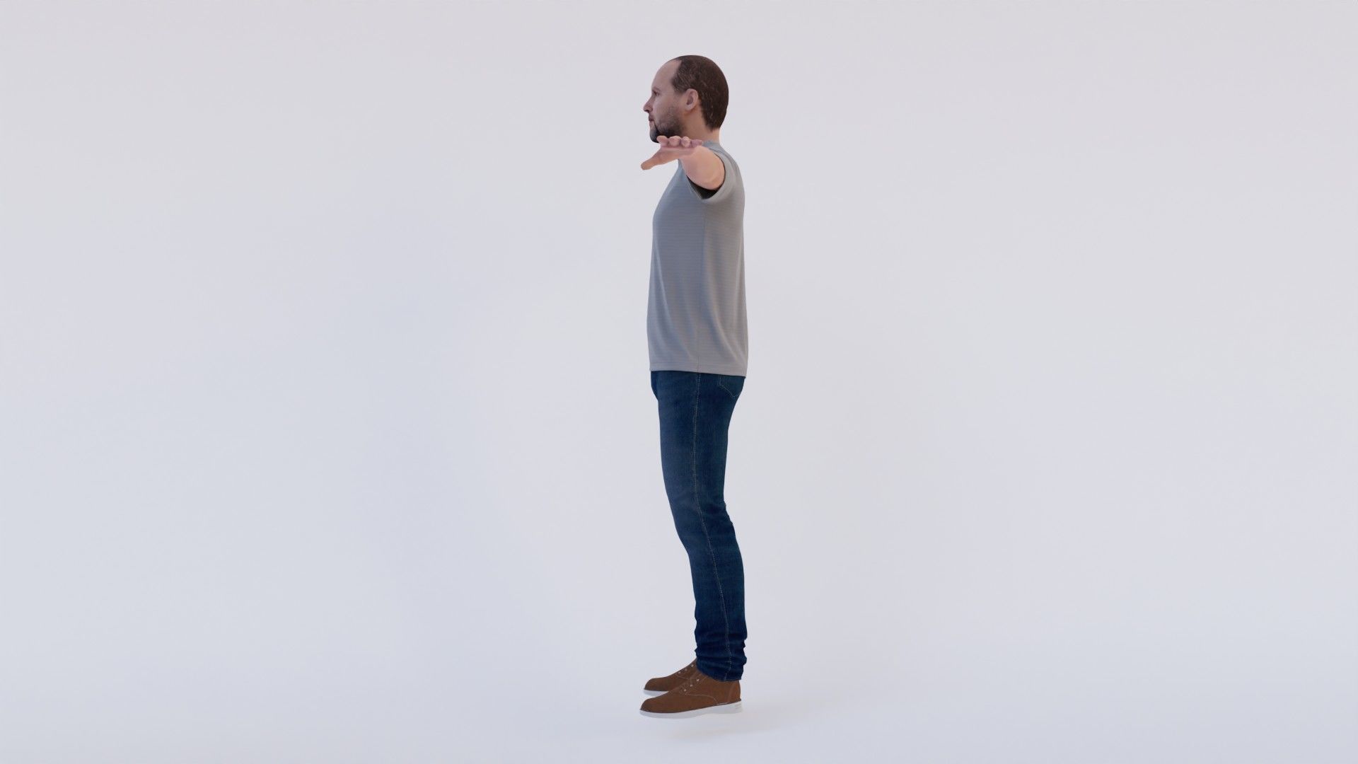 3D model Collection 7 rigged humans textured VR / AR / low-poly | CGTrader