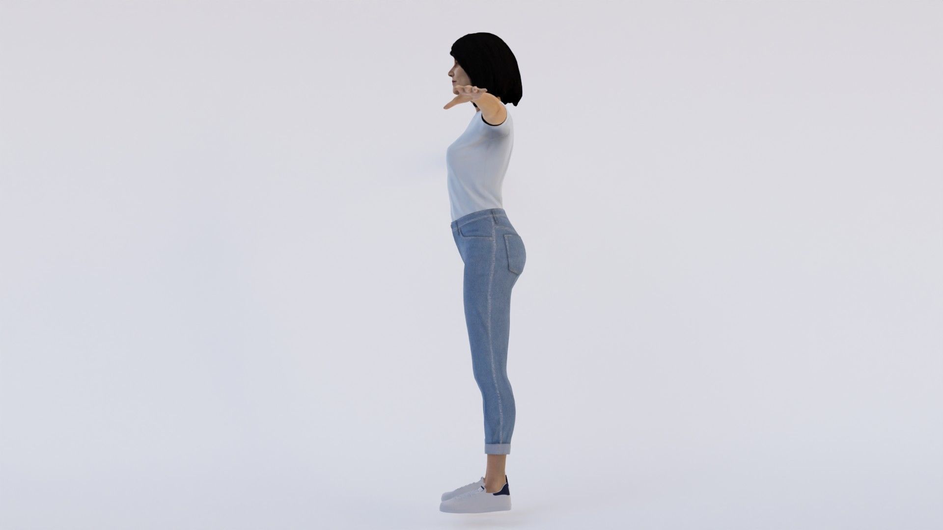 3D model Collection 7 rigged humans textured VR / AR / low-poly | CGTrader