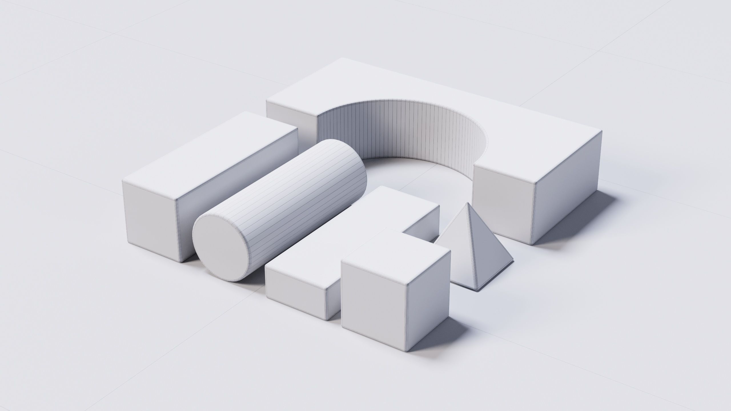 Wooden Blocks Toy Fortress 3D model | CGTrader