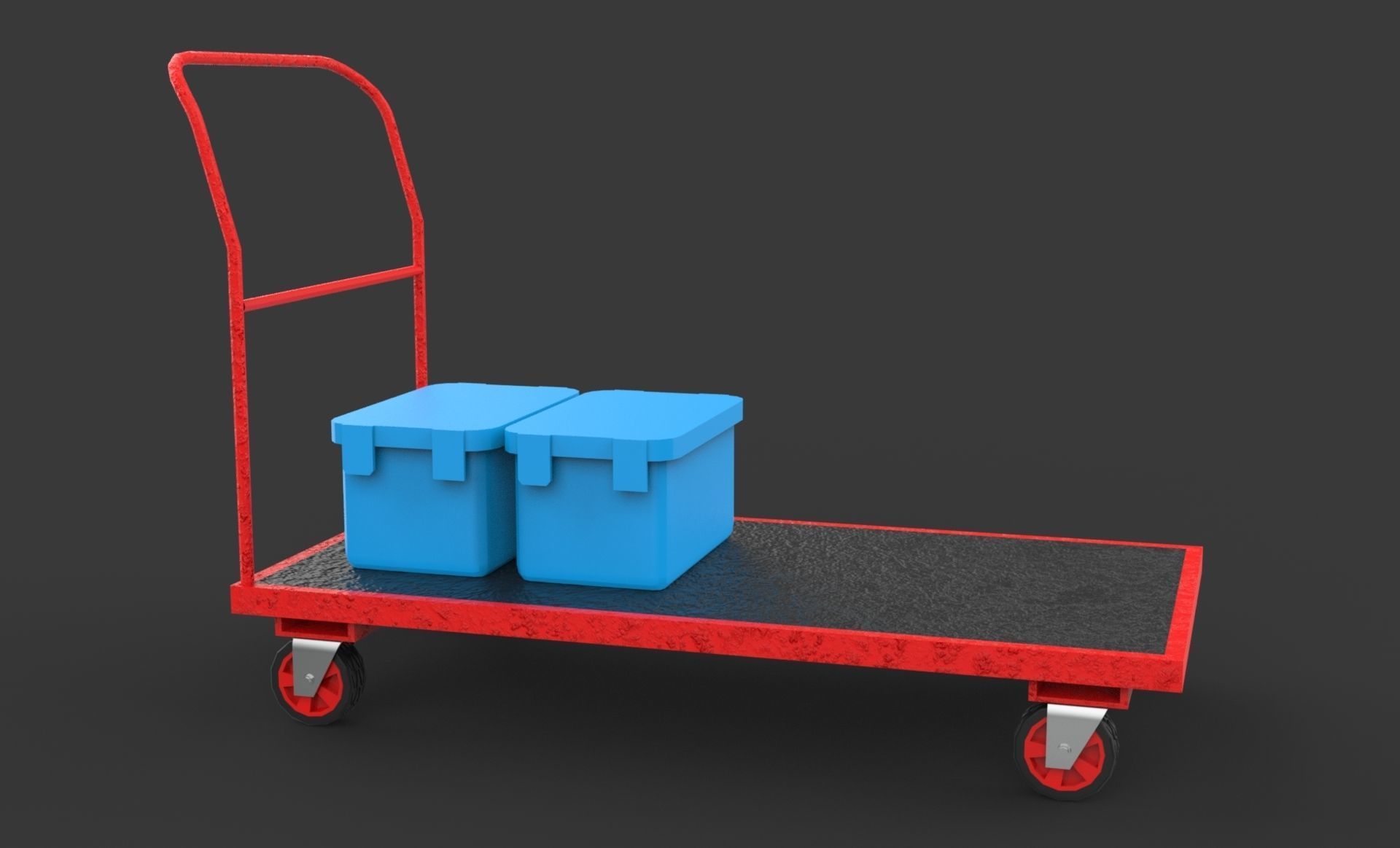 3D model transport trolly VR / AR / low-poly | CGTrader