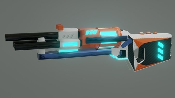 laser blaster free VR / AR / low-poly 3D model | CGTrader