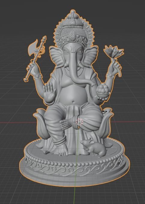Ganesha - God of wisdom 3D model 3D printable | CGTrader