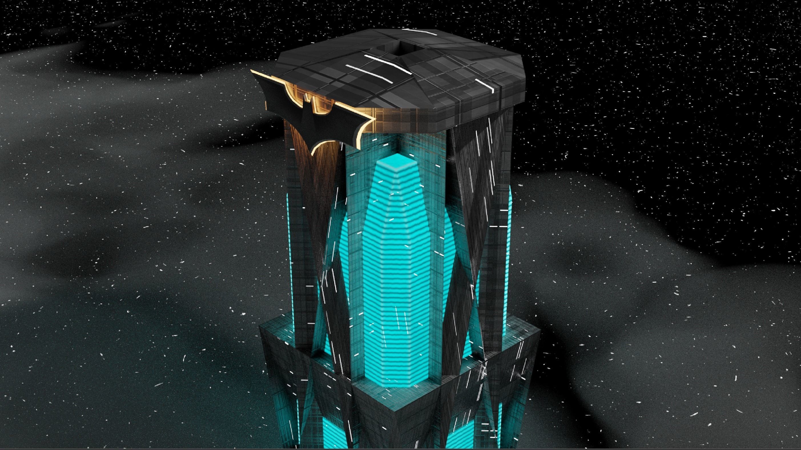 bat tower sky scrapper 3D model | CGTrader