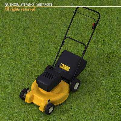 Lawnmower 3D Model .obj .3ds .c4d .dxf - CGTrader.com