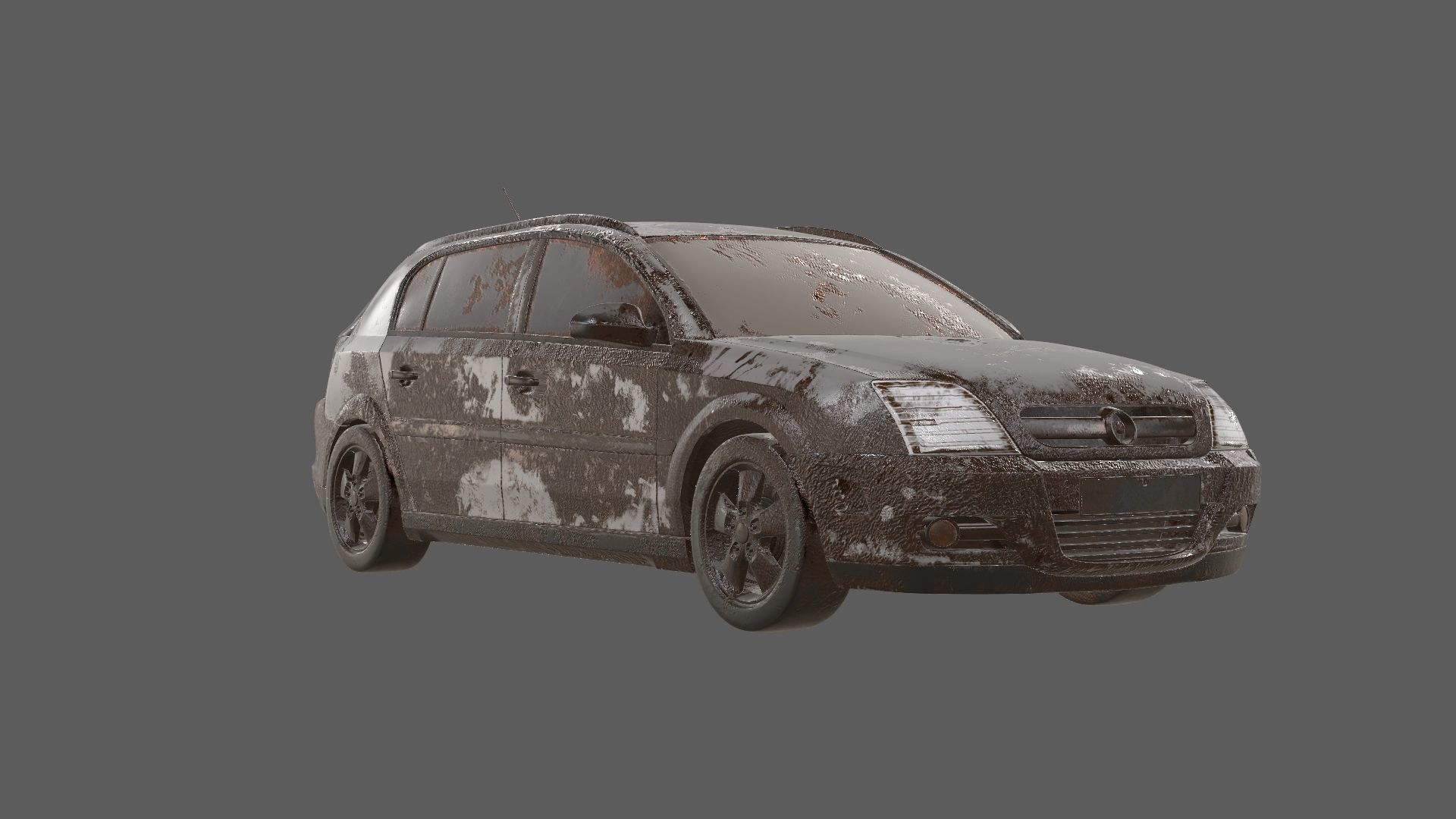 3D model 8k abandoned cars destroyed vehicles VR / AR / low-poly | CGTrader