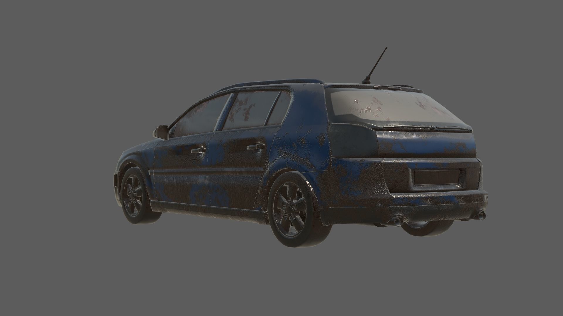 3D model abandoned cars destroyed vehicles VR / AR / low-poly | CGTrader