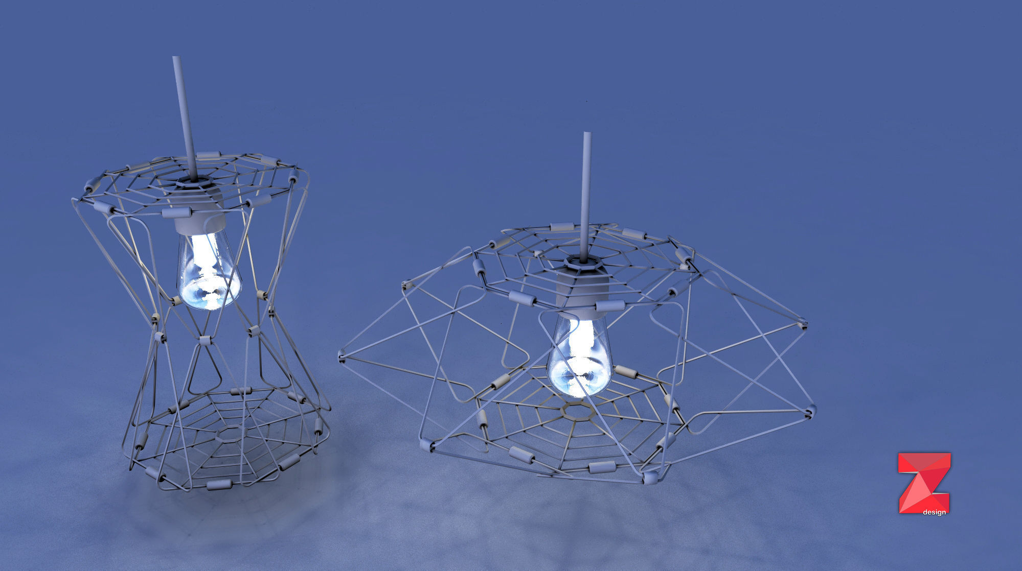 cage adjustable light fixture 3D model | CGTrader