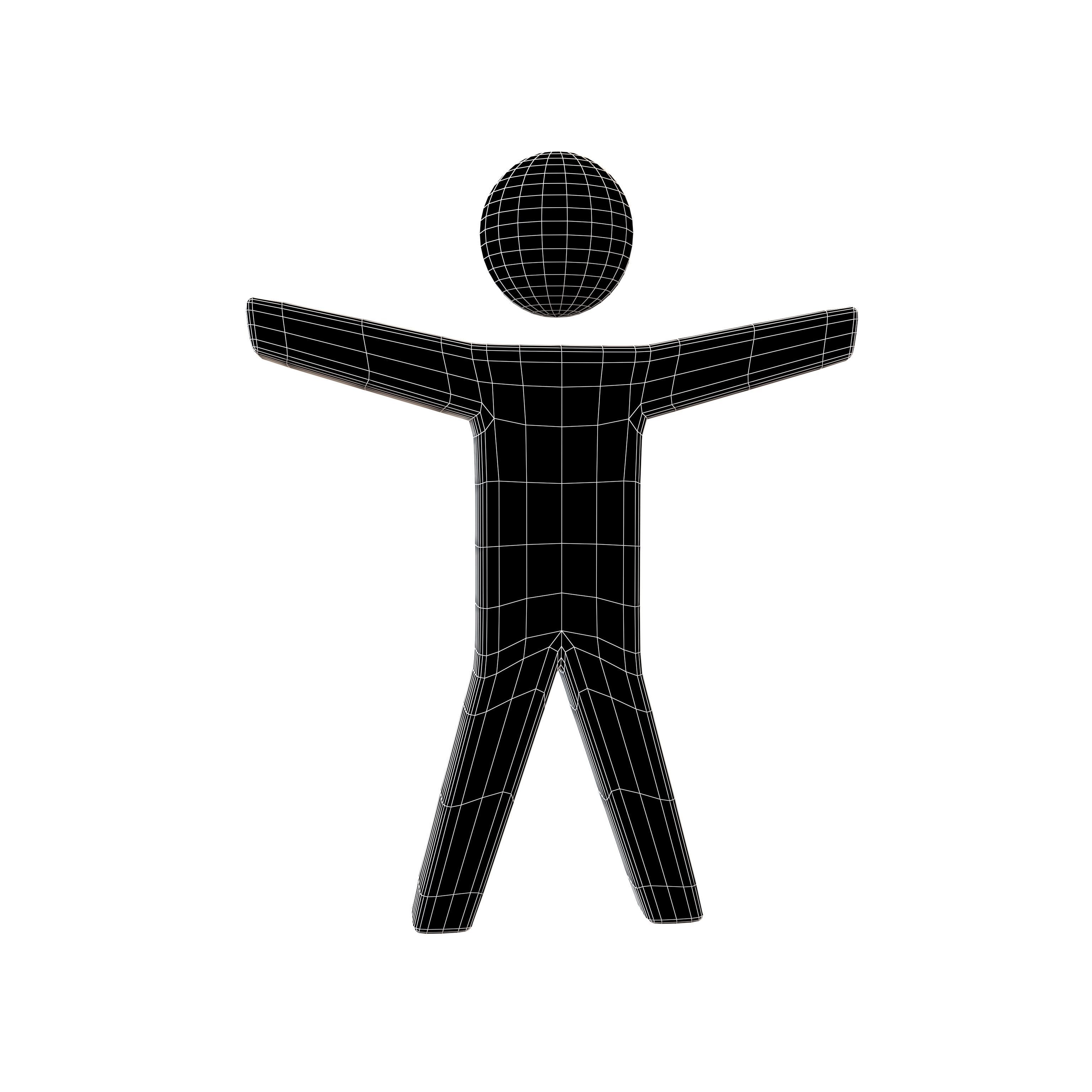 3D model People Symbol V1 001 VR / AR / low-poly | CGTrader