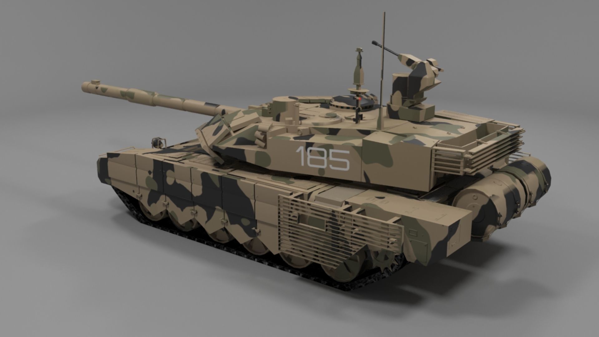 3D model Clean Camouflaged T90MS Main Battle Tank 3D Model VR / AR / low-poly | CGTrader