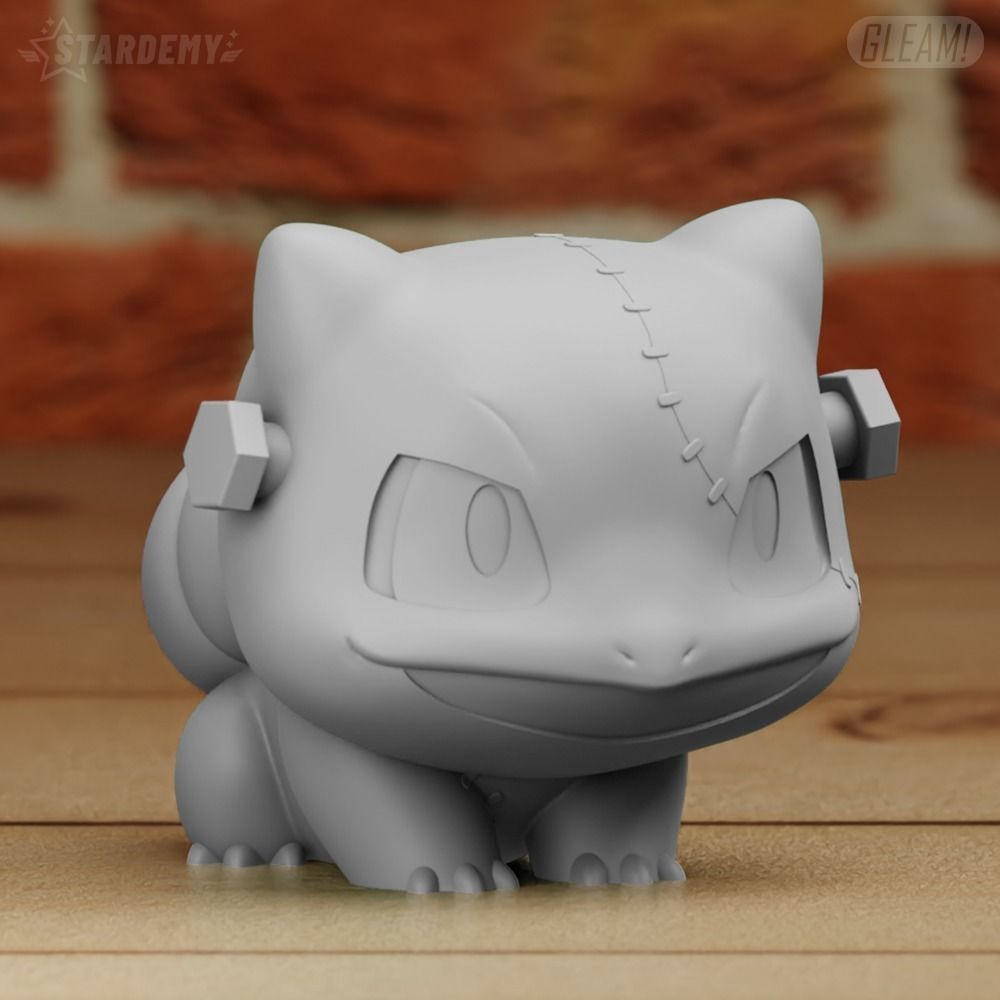 Bulbasaur Chibi Halloween Frankenstein Pokemon 3D model 3D printable ...