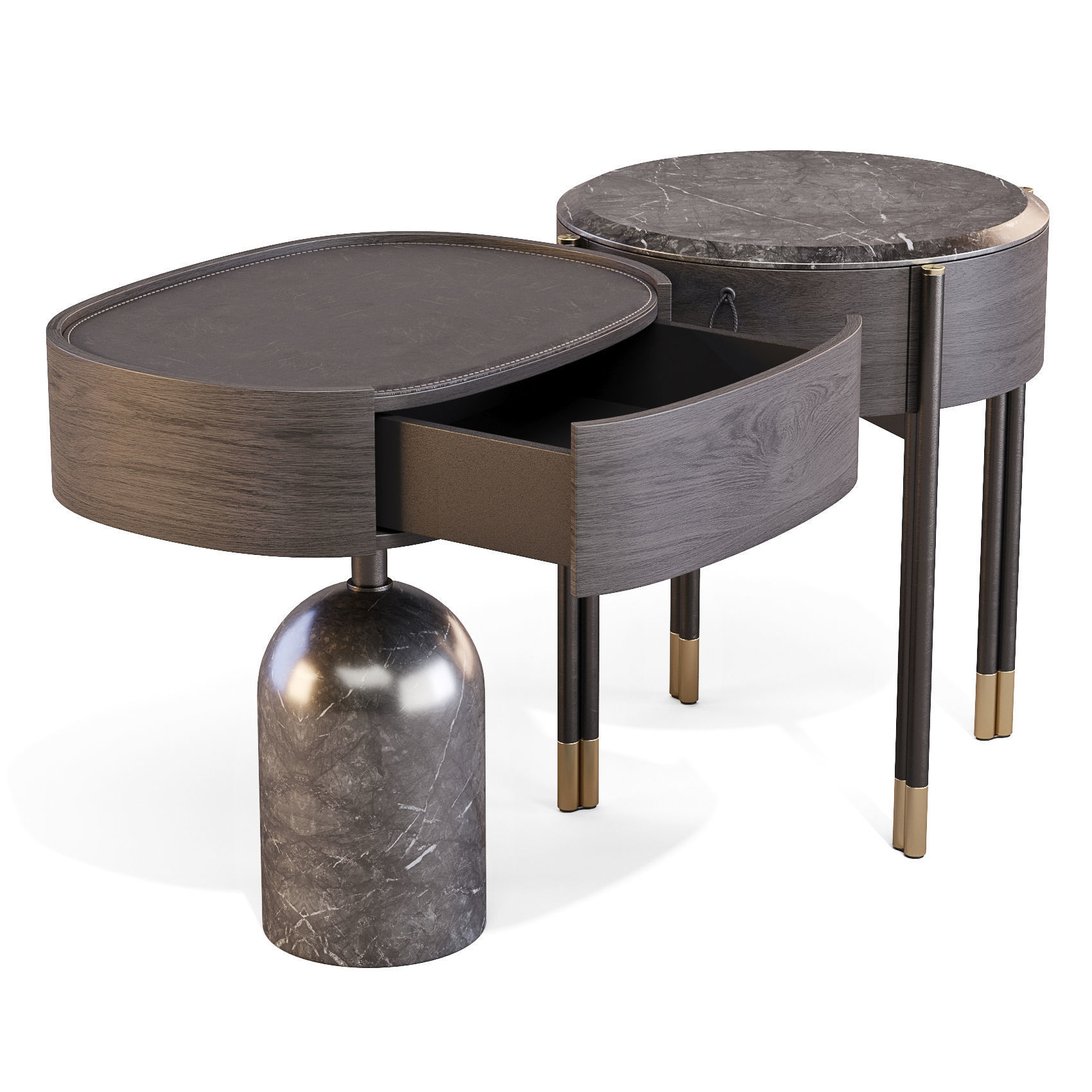 Porada Bayus Tondo and Ekero - Night Tables 3D model | CGTrader