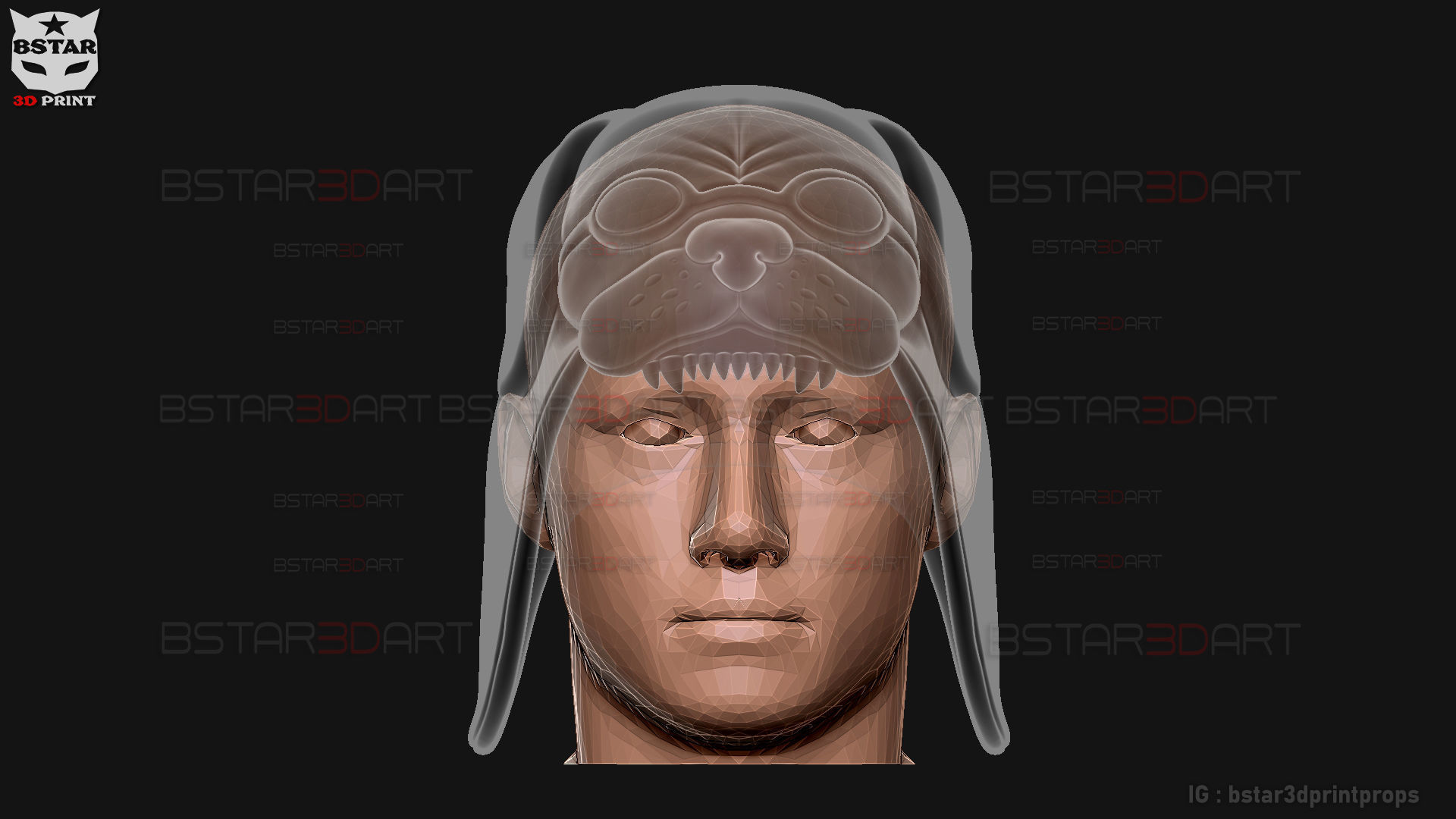 Garp Dog Hat - One Piece Live Action Cosplay 3D model 3D printable ...