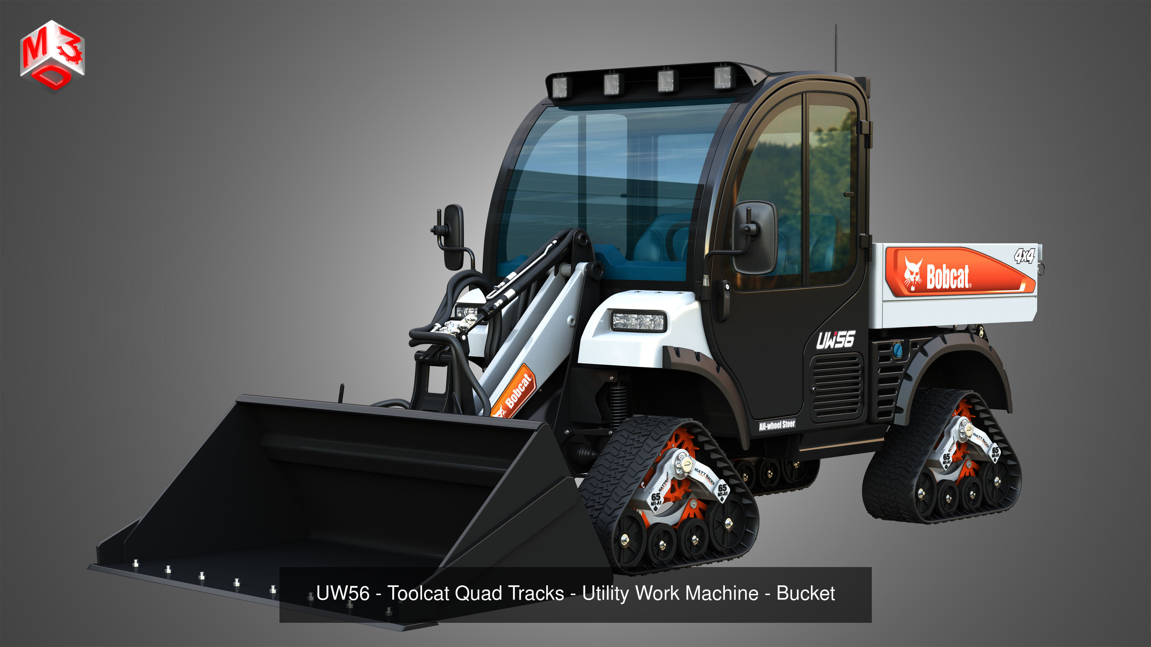 UW56 - Toolcat Utility Work Machine - Bucket 2 in 1 3D Model Collection ...