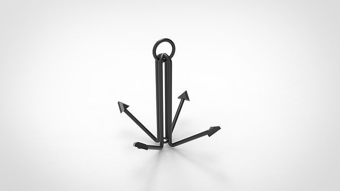 Grapnel Anchor 3D model | CGTrader