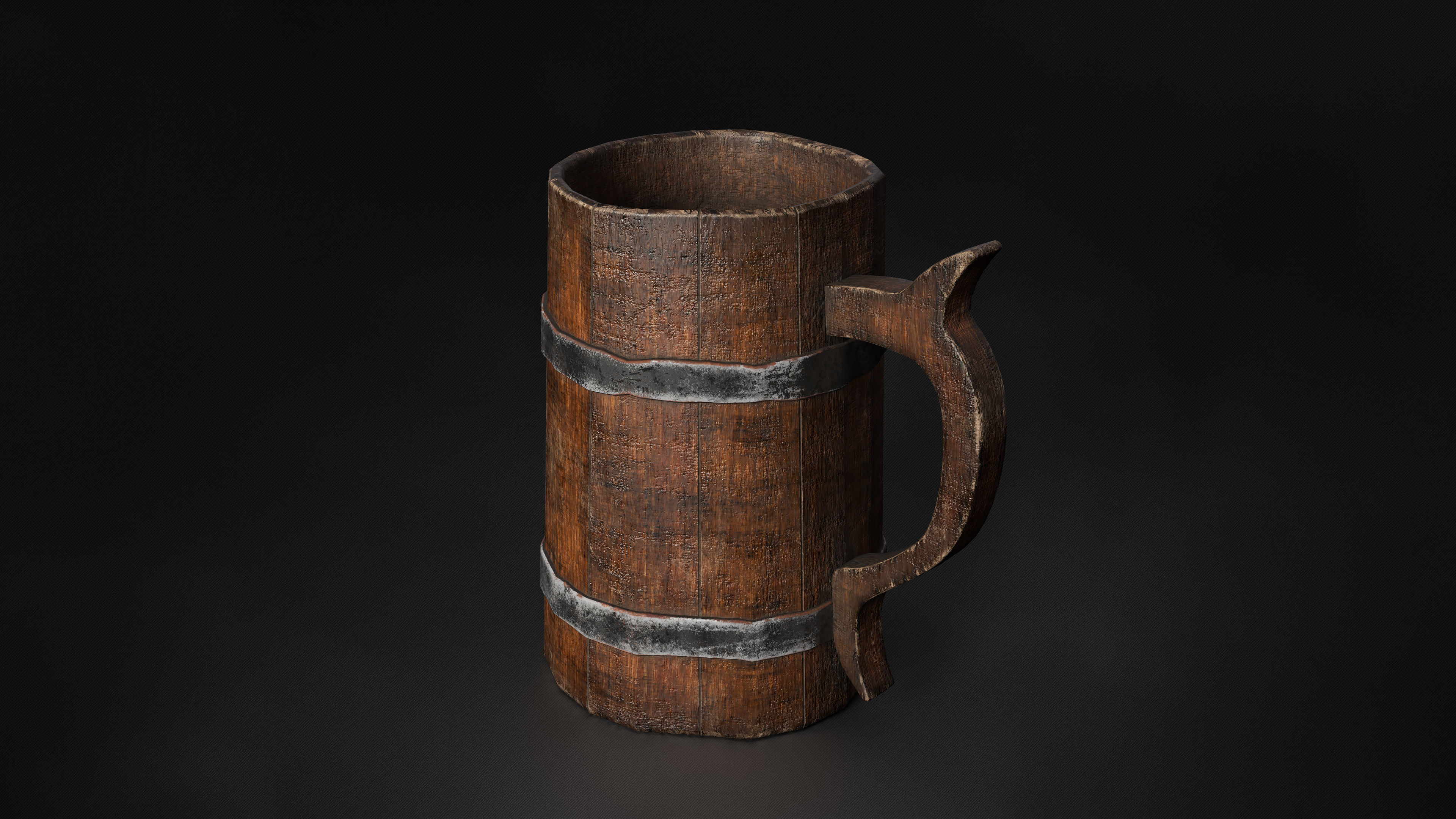3D model Medieval Beer Mug AAA Oak Tankard VR / AR / low-poly | CGTrader